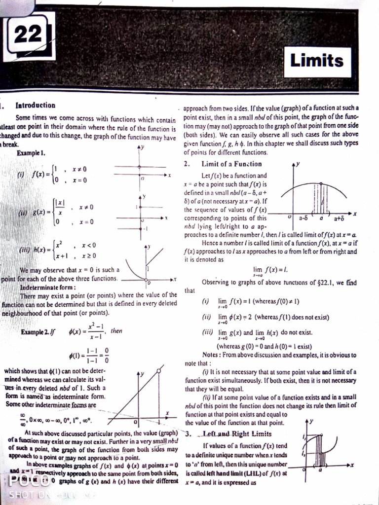 Limits | PDF | Function (Mathematics) | Mathematical Concepts