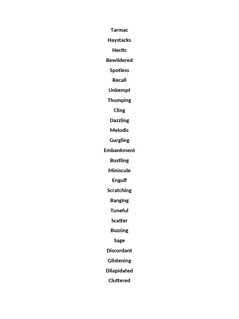 word list (1) | PDF