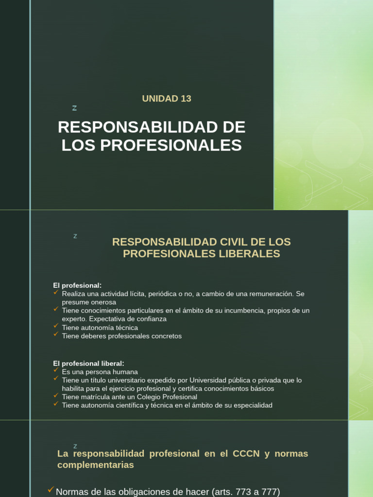Responsabilidad Civil de Profesionales Liberales | PDF | Consentimiento ...