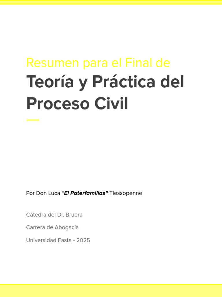 Resumen APROBADOR de Procesal Civil | PDF | Jurisdicción | Ley procesal