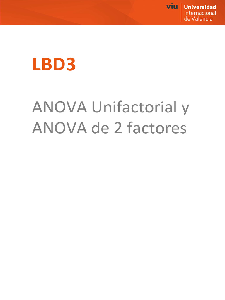 LBD3 | PDF | Análisis de variación | Tamaño del efecto