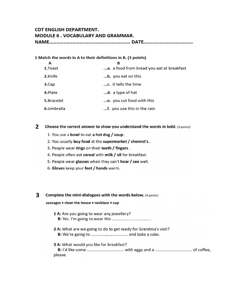 CDT English Department | PDF