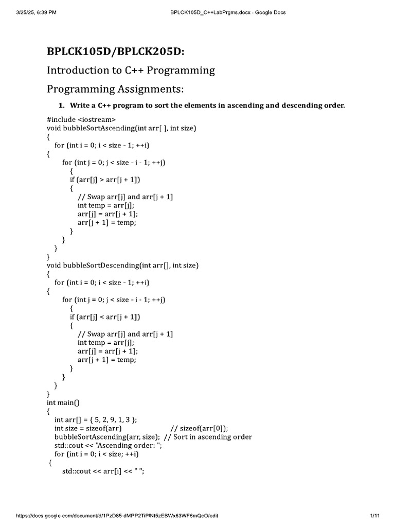 Programs C++ | PDF