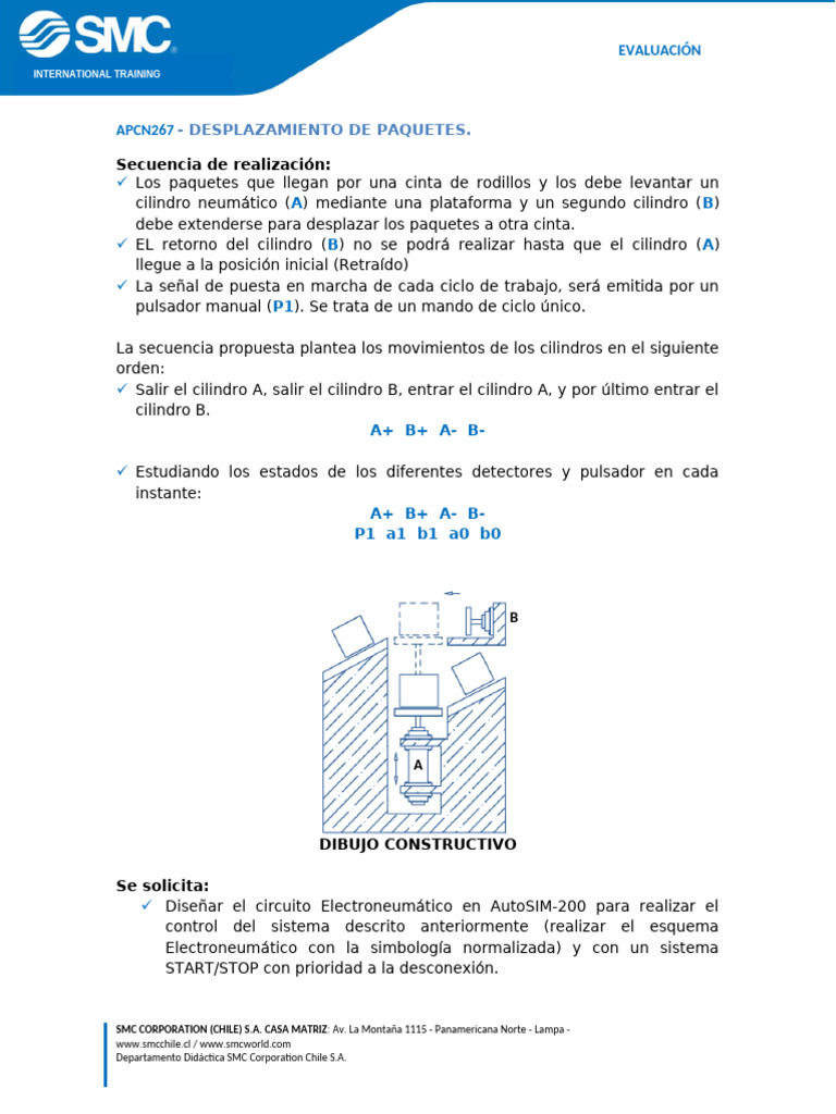 Evaluación Electroneumática | PDF