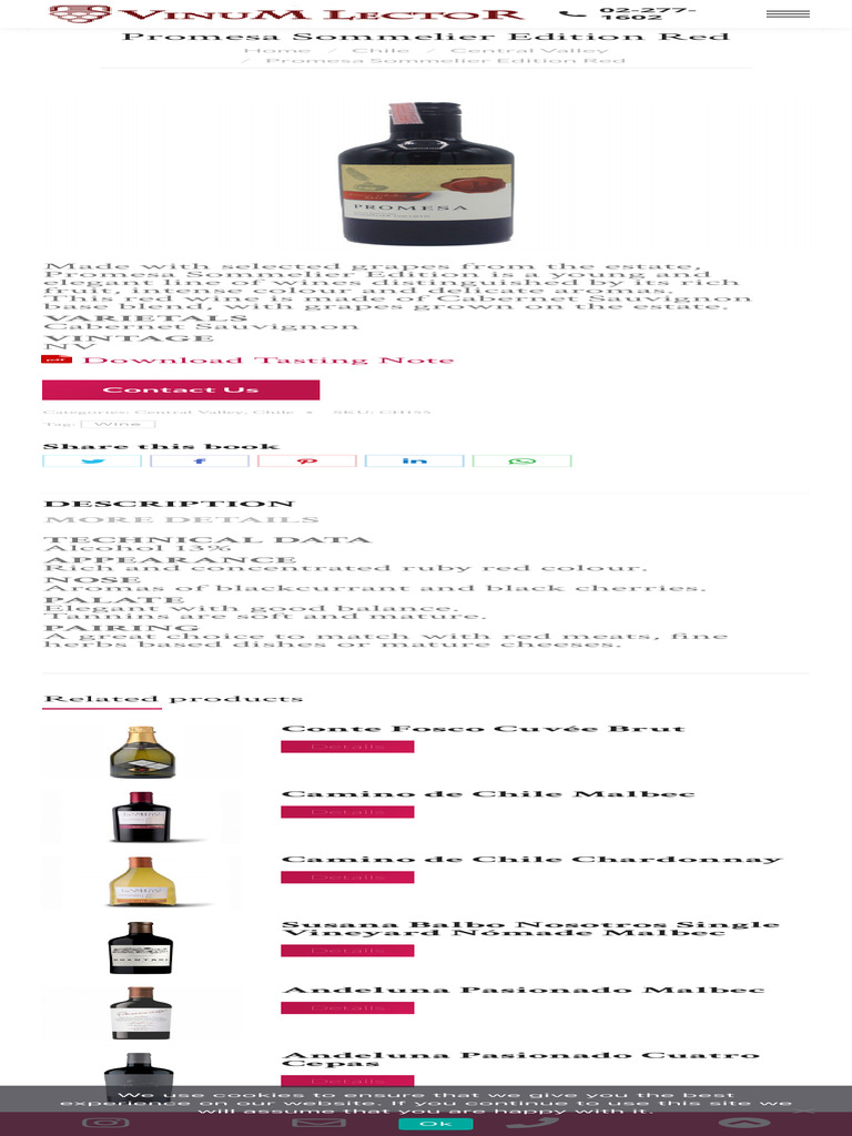 Promesa Sommelier Edition Red - Vinum Lector | PDF