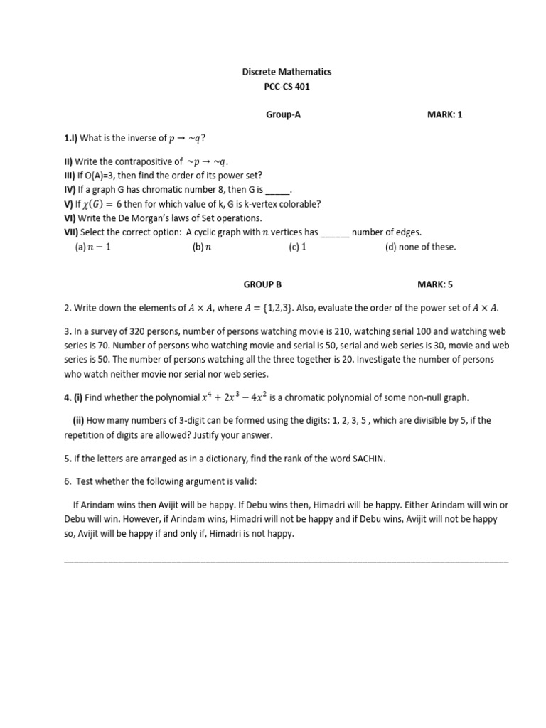 PCC-CS 401 - Ca3 Question - Cse Suggestion | PDF