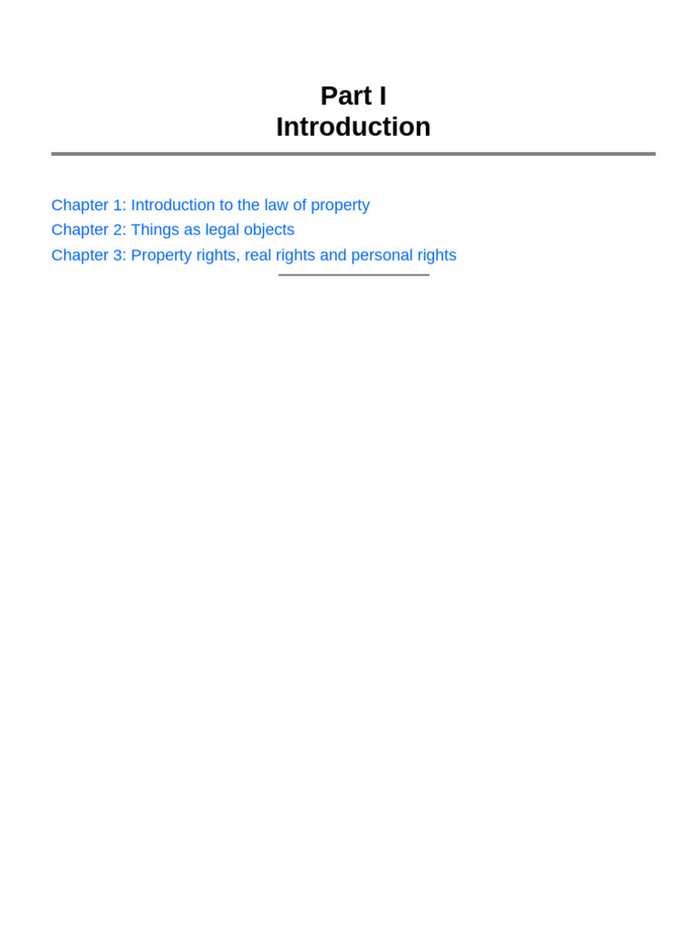 Overview of Property Law Principles | PDF | Property | Common Law