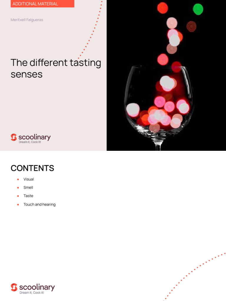 En The Different Tasting Senses | PDF | Aroma Of Wine | Taste