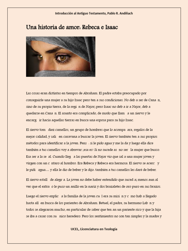 Una Historia de Amor 1 | PDF | Isaac | Abrahán