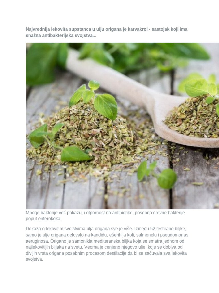 Lek Za Rak Ulje ORIGANA | PDF