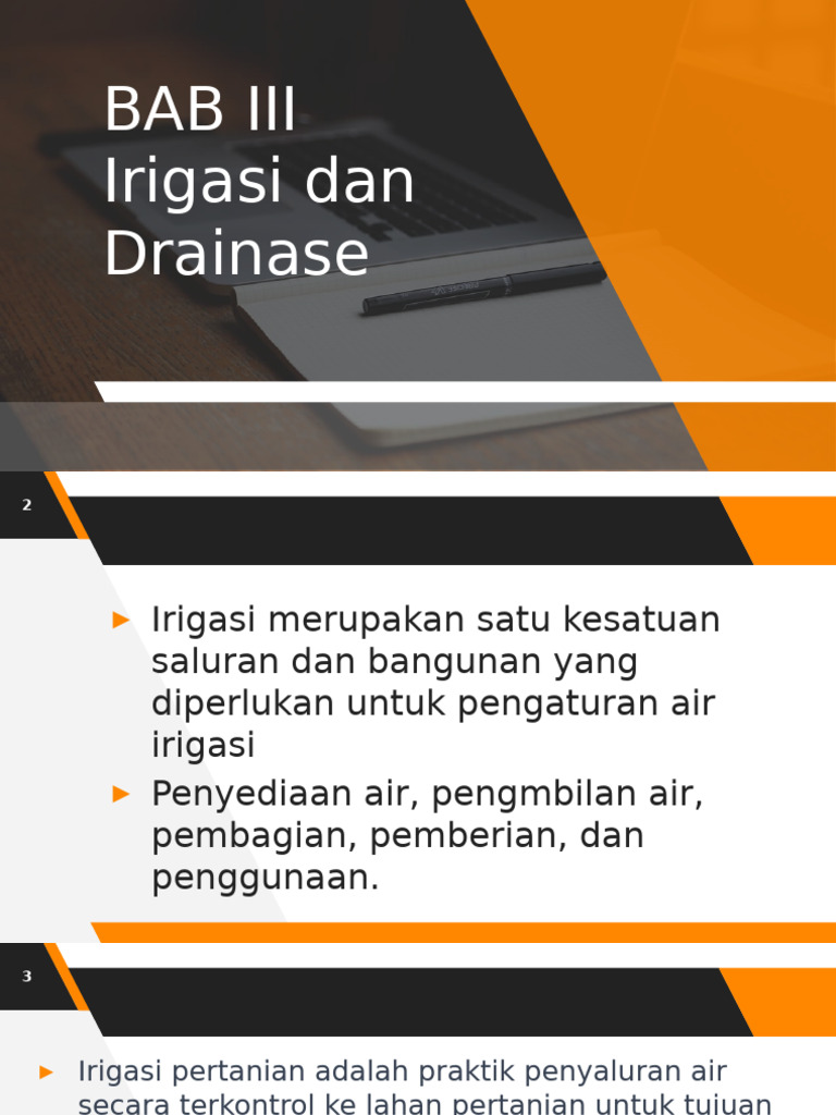 BAB III - Irigasi Dan Drainase | PDF