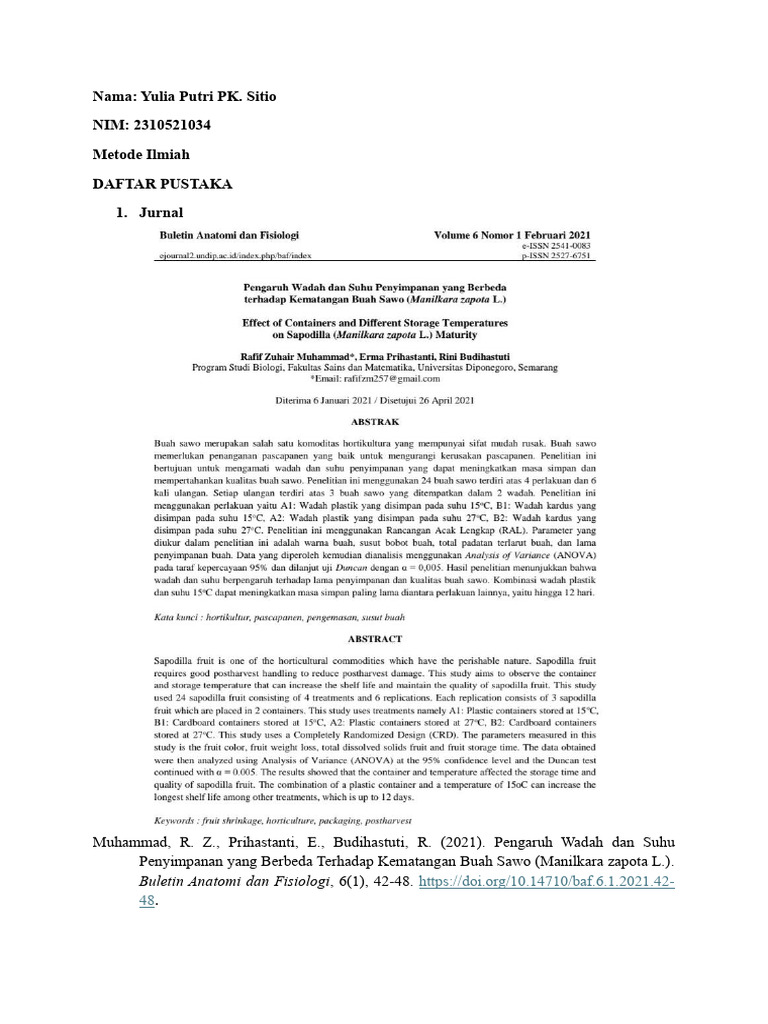 Yulia Putri PK Sitio - Tugas 1 | PDF