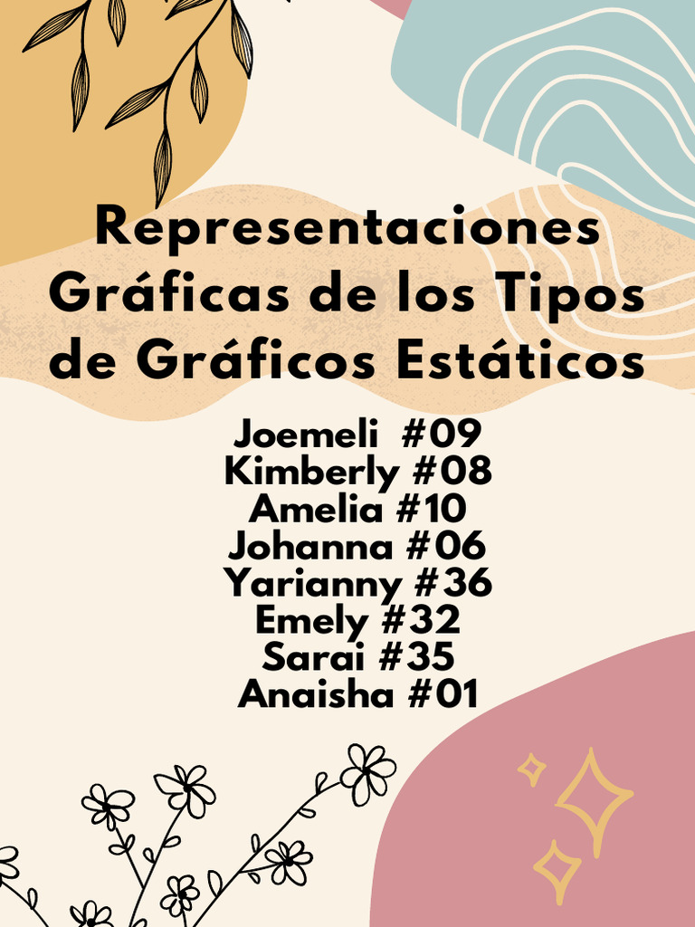 Representaciones Gráficas de Los Tipos de Gráficos Estáticos | PDF