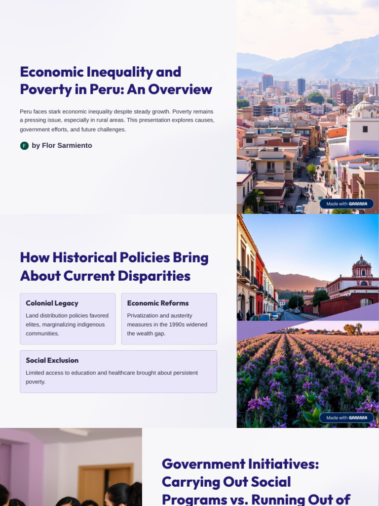 Economic Inequality and Poverty in Peru An Overview | PDF