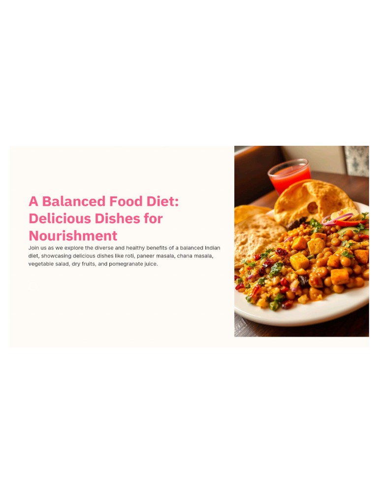 Balanced diet | PDF