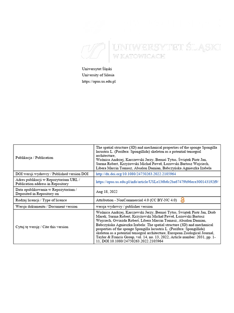 The Spatial Structure (3D) and Mechanical | PDF | Young's Modulus ...