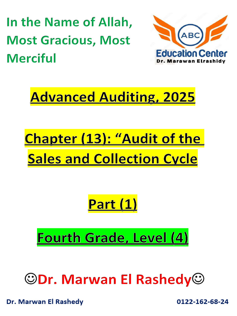 Sales and Collection Cycle Audit Guide | PDF | Receipt | Invoice