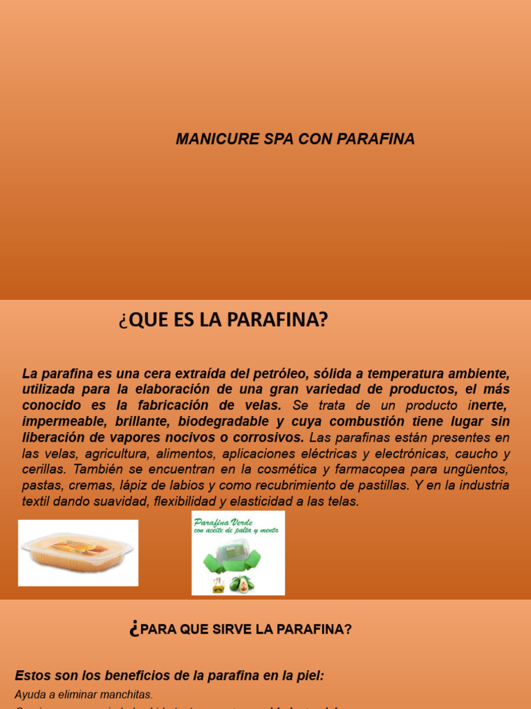 Clase (Manicure Spa Con Parafina) | PDF
