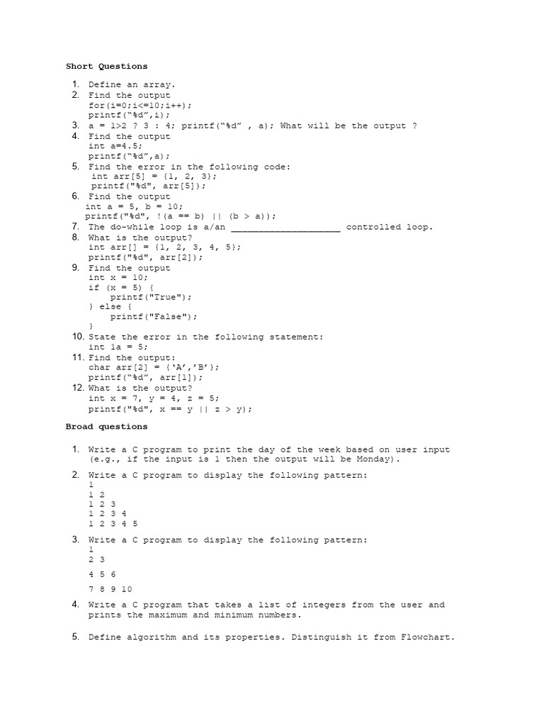 Practice Questions | PDF