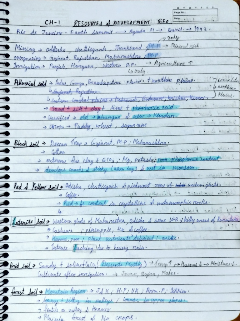 Features of Soil Notes | PDF
