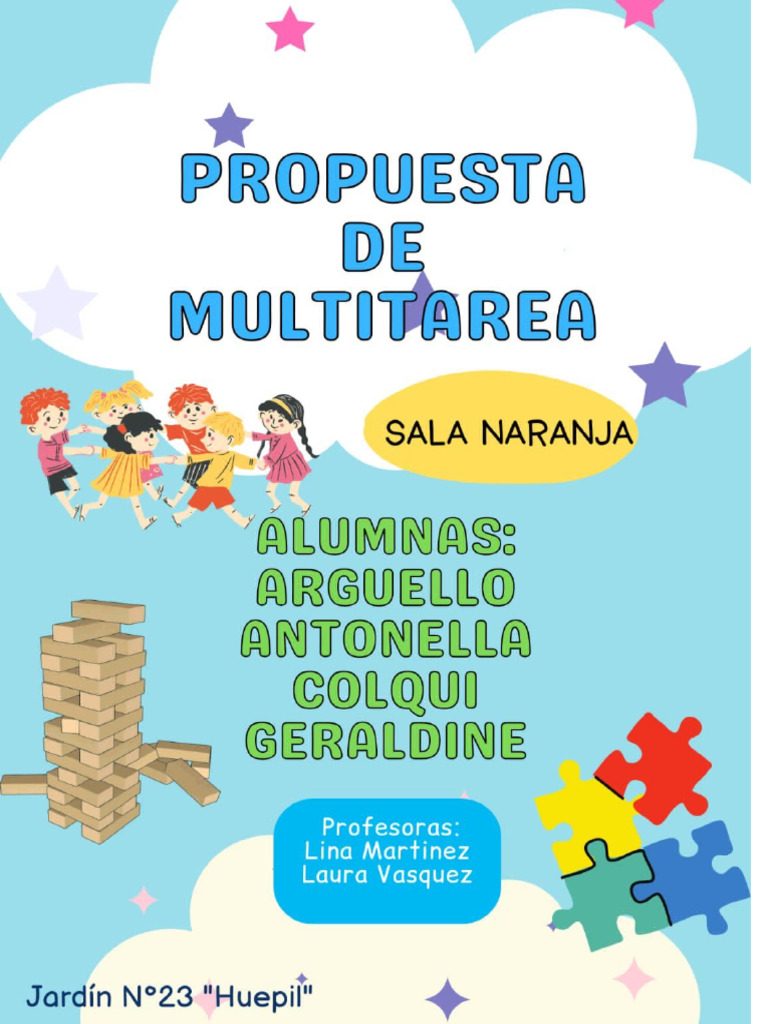 Multitarea, Escenarios Ludico, Iniciacion | PDF | Educación de la primera infancia | Canciones