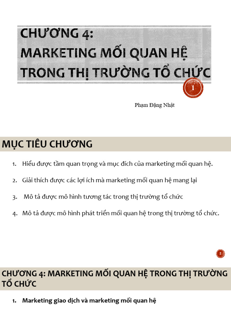 MKT B2B - Chuong 4 - MKT MQH | PDF