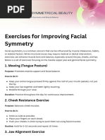Facial Exercise Chart | PDF
