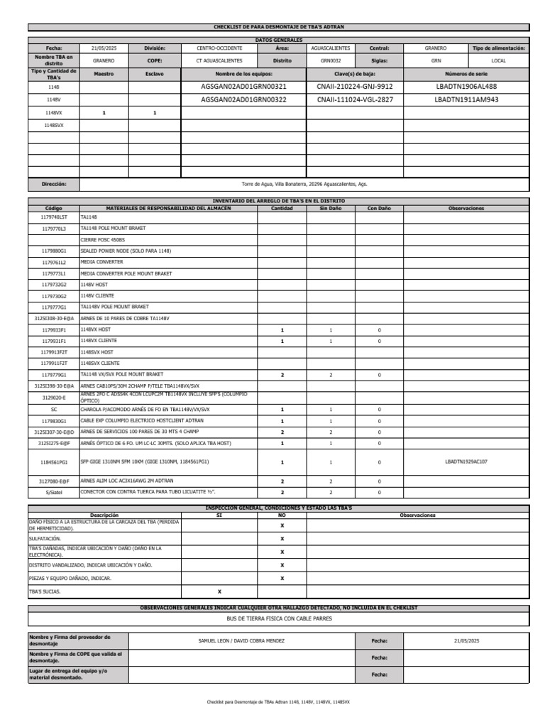 CKL Desm Tbas Adtran Grn0032 | PDF