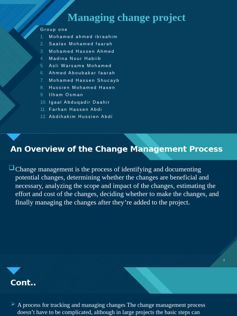 Managing Change Project11-1 (1) MAAAHIR | PDF | Reason