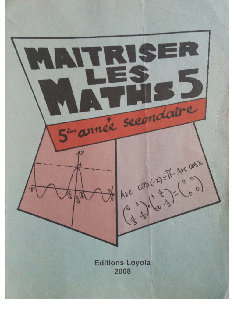 Maîtriser Les Maths 5 | PDF