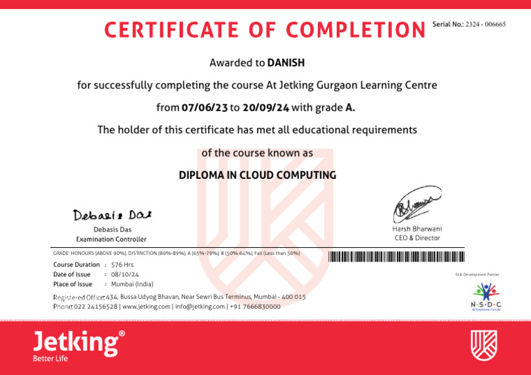 Diploma in Cloud Computing Certificate | PDF