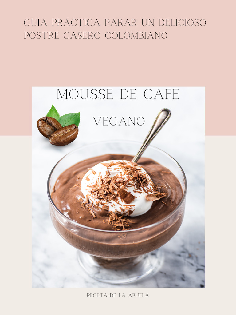 Postre Casero Colombiano | PDF | café | Leche de coco