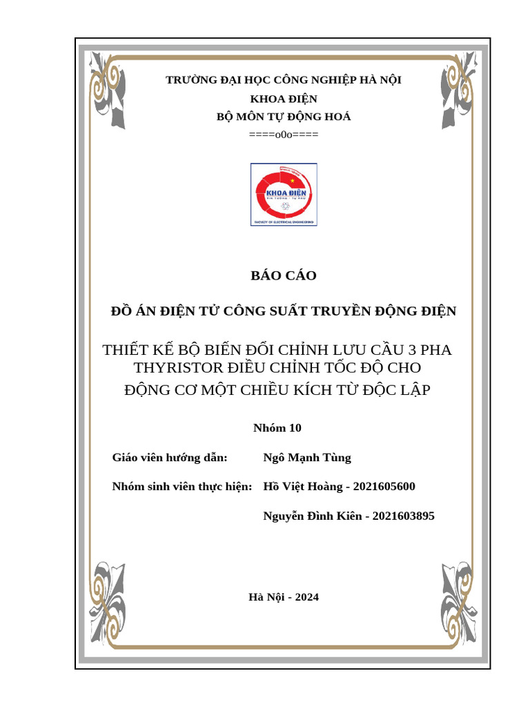 DoAn DTCS&TDD Nhom10 | PDF