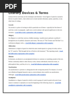 List of All Literary Devices - For IGCSE and IB | PDF | Poetry | Metre ...
