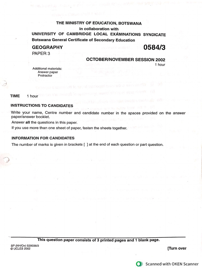 Geography Paper 3 Compilation | PDF