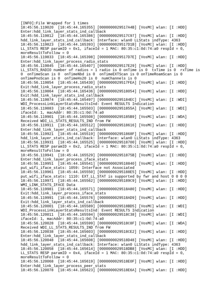 Host Driver Logs 000 | PDF | Wi Fi | Data Transmission