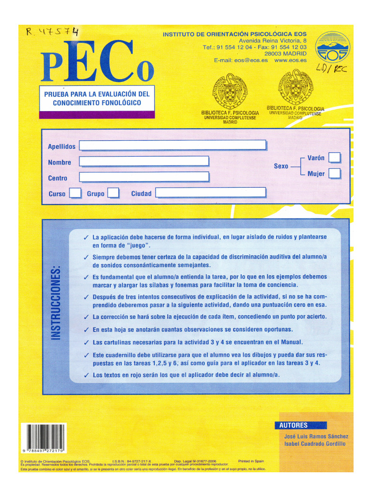PECO Cuadernillo | PDF