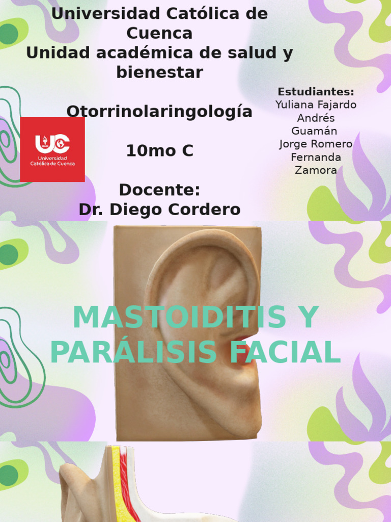 Mastoiditis y Paralisis Facial | PDF | Enfermedades y trastornos | Especialidades Medicas