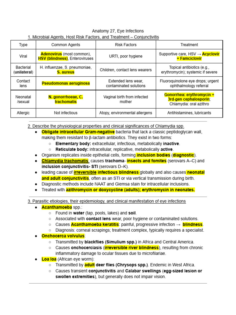 Eye Infections: Causes, Risks, and Treatments | PDF | Candidiasis ...