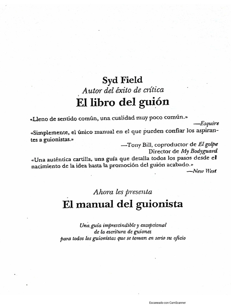 Guía de Syd Field para escribir guiones | PDF | Escritores | Ajedrez
