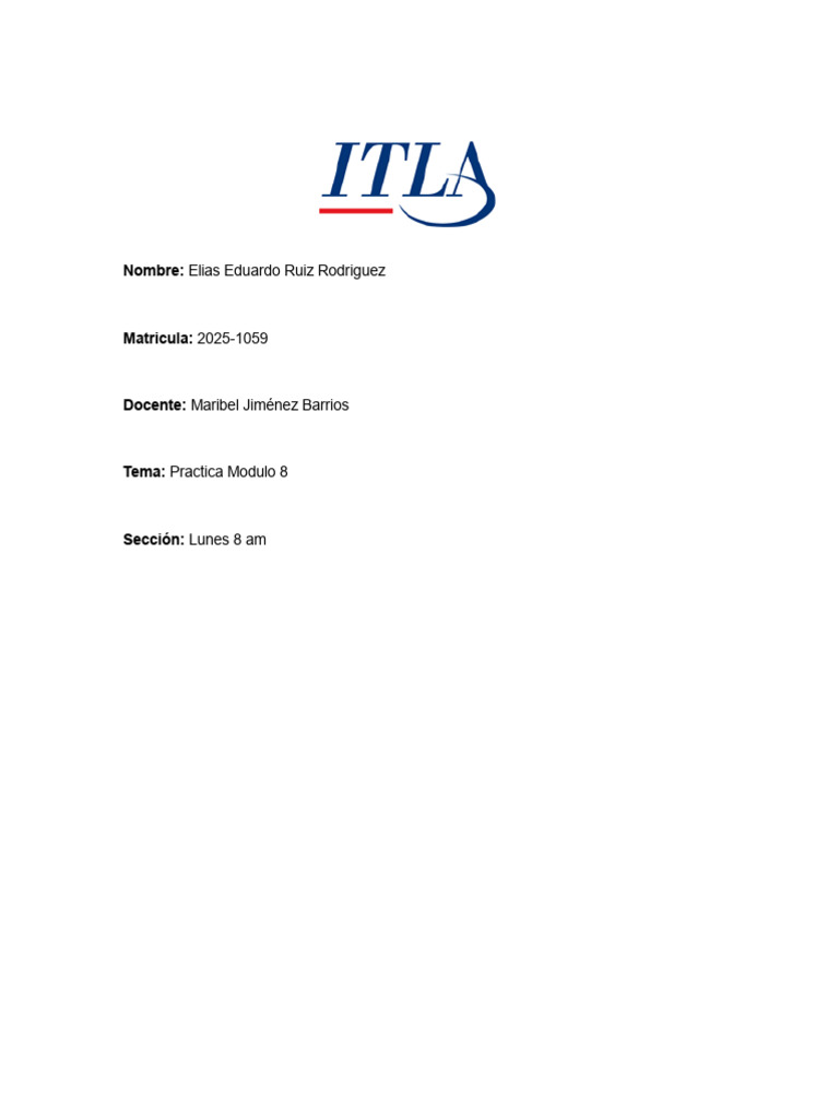 Ejercicio Practico 8 | PDF | Inteligencia artificial | Inteligencia (IA) y semántica