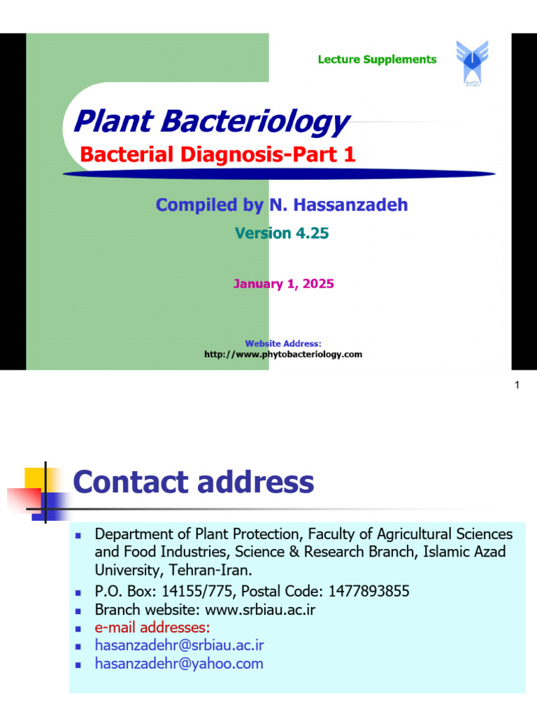 Plant Bacterial Diagnosis Part1 | PDF | Polymerase Chain Reaction ...