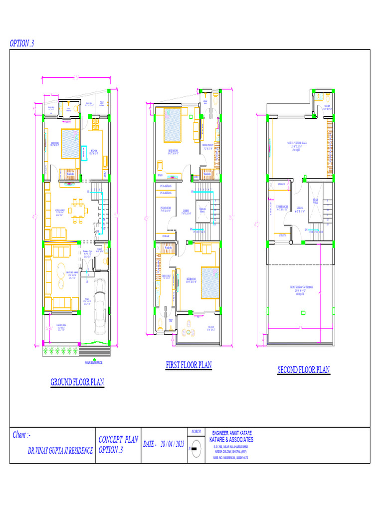 DR - Vinay Vikas Gupta Ji Residence 1 Concept Plan Option..2 | PDF | Home | Interior Design
