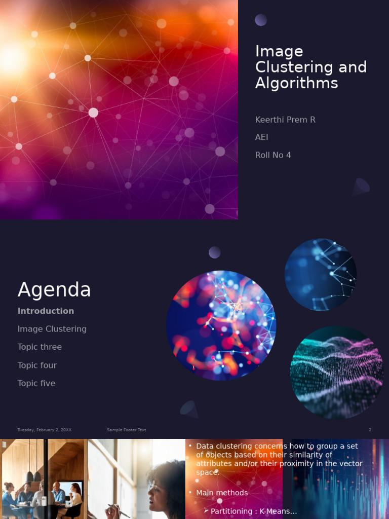 Image Clustering And Algorithms Pdf Cluster Analysis Data Analysis