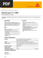 Pds Sikaemaco S 488 | PDF | Concrete | Strength Of Materials