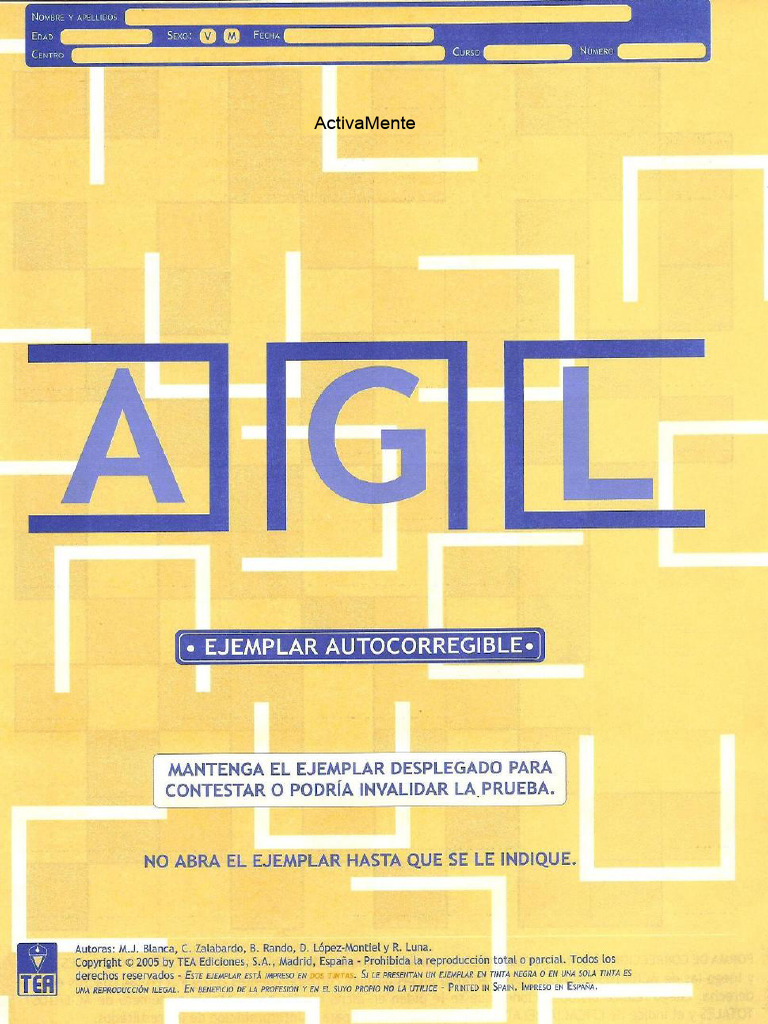 Cuestionario Agl | PDF