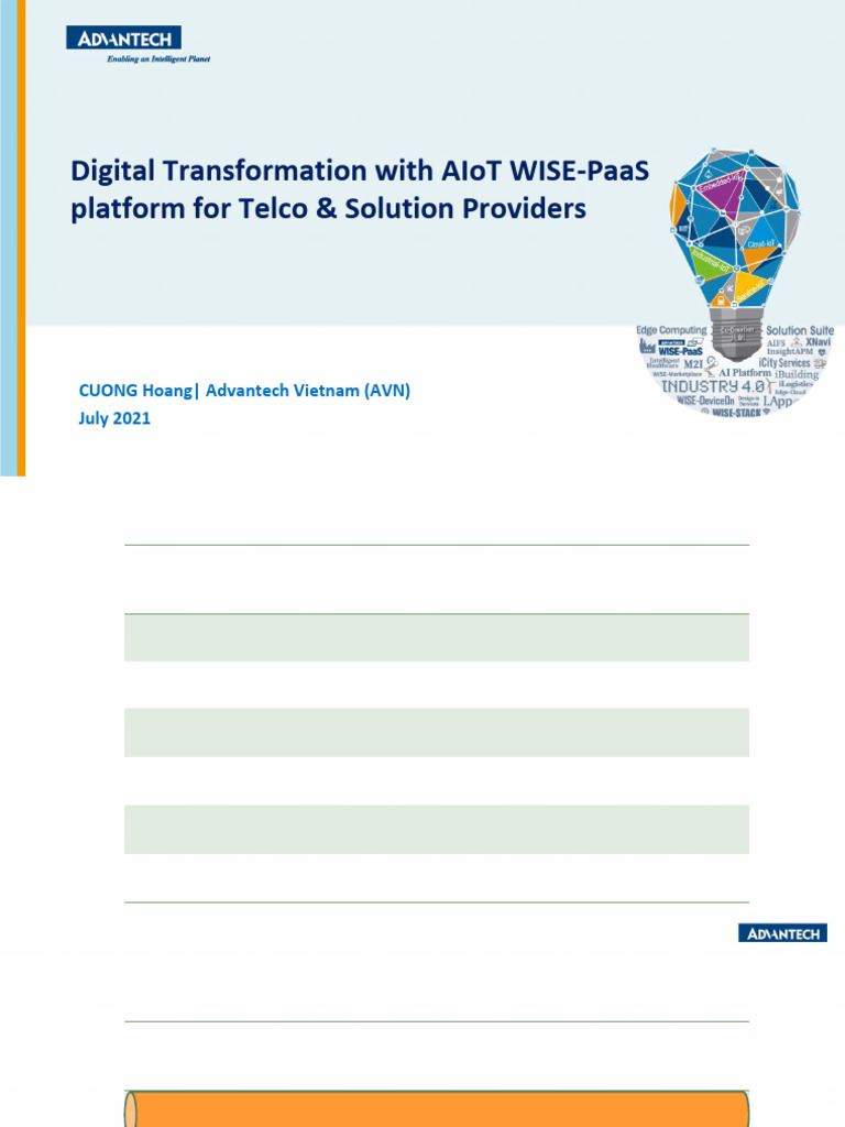 WISE-PaaS IoT Platform & Biz Colloboration Between AVN & FIS - 08012022 | PDF | Cloud Computing ...