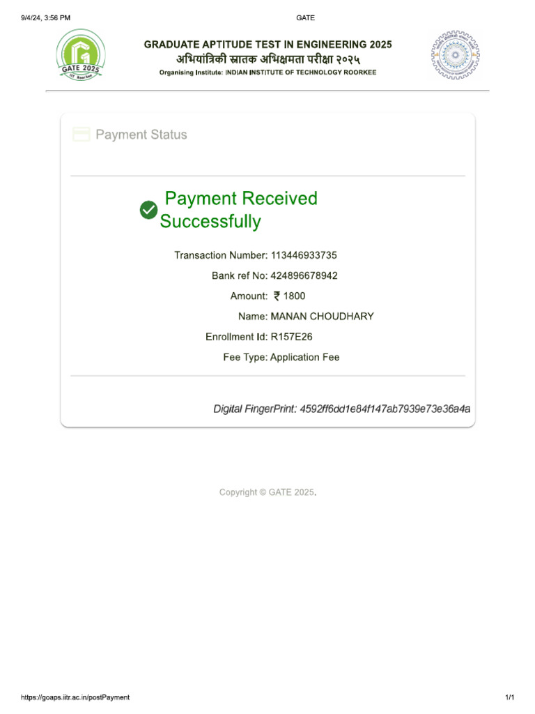 Reciept | PDF