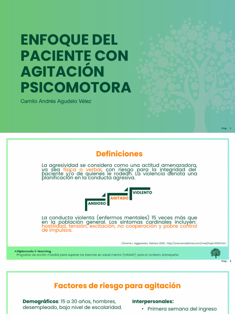9.. Presentacion - 4 Paciente Con Agitación | PDF | Benzodiazepinas ...