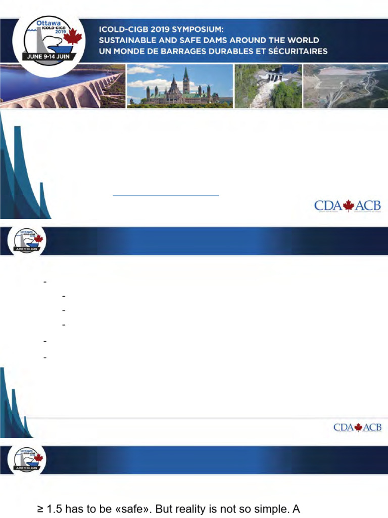 Suzanne Lacasse ICOLD2019 | PDF | Risk | Reliability Engineering